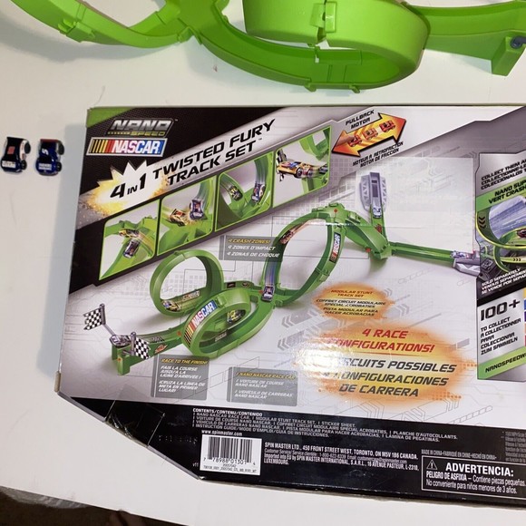 Toys | Nano Speed Xconcepts Spin Master Twisted Fury Track Set Nascar ...